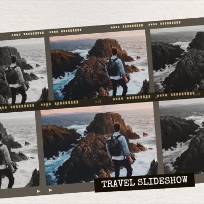 Customizable Travel Film Photo Story Slideshow Video Template by FlexClip