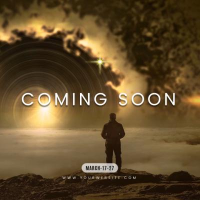 Customizable Yellow Sun Star Coming Soon Space Youtube Channel Intro ...