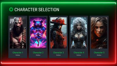 Customizable A Futuristic Game Character Selector Youtube Intro Video ...